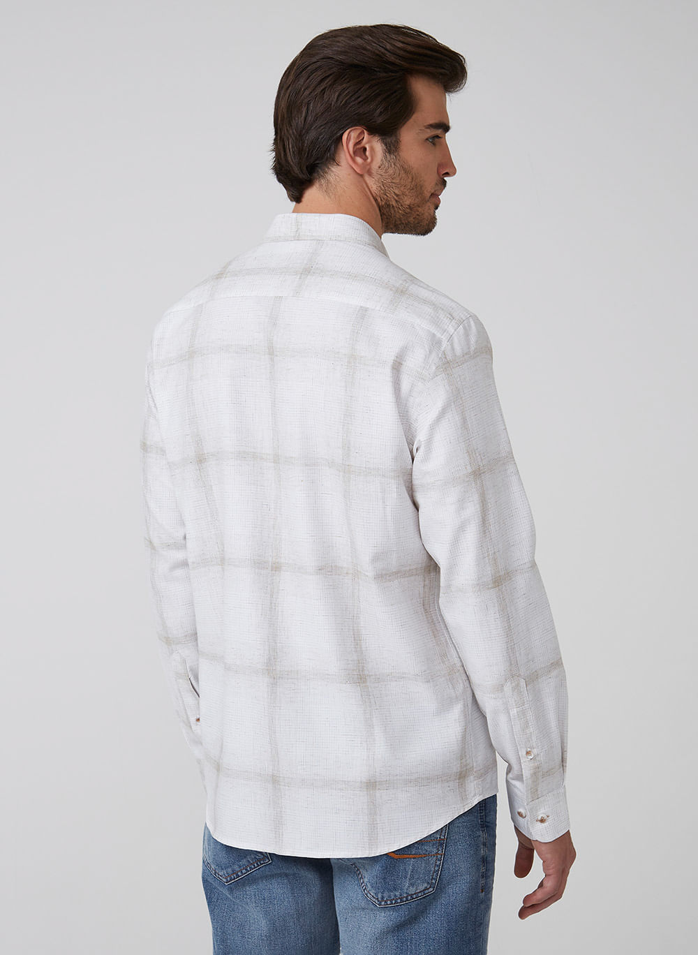 Camisa Slim Space Dyed Dudalina Masculina - Dudalina